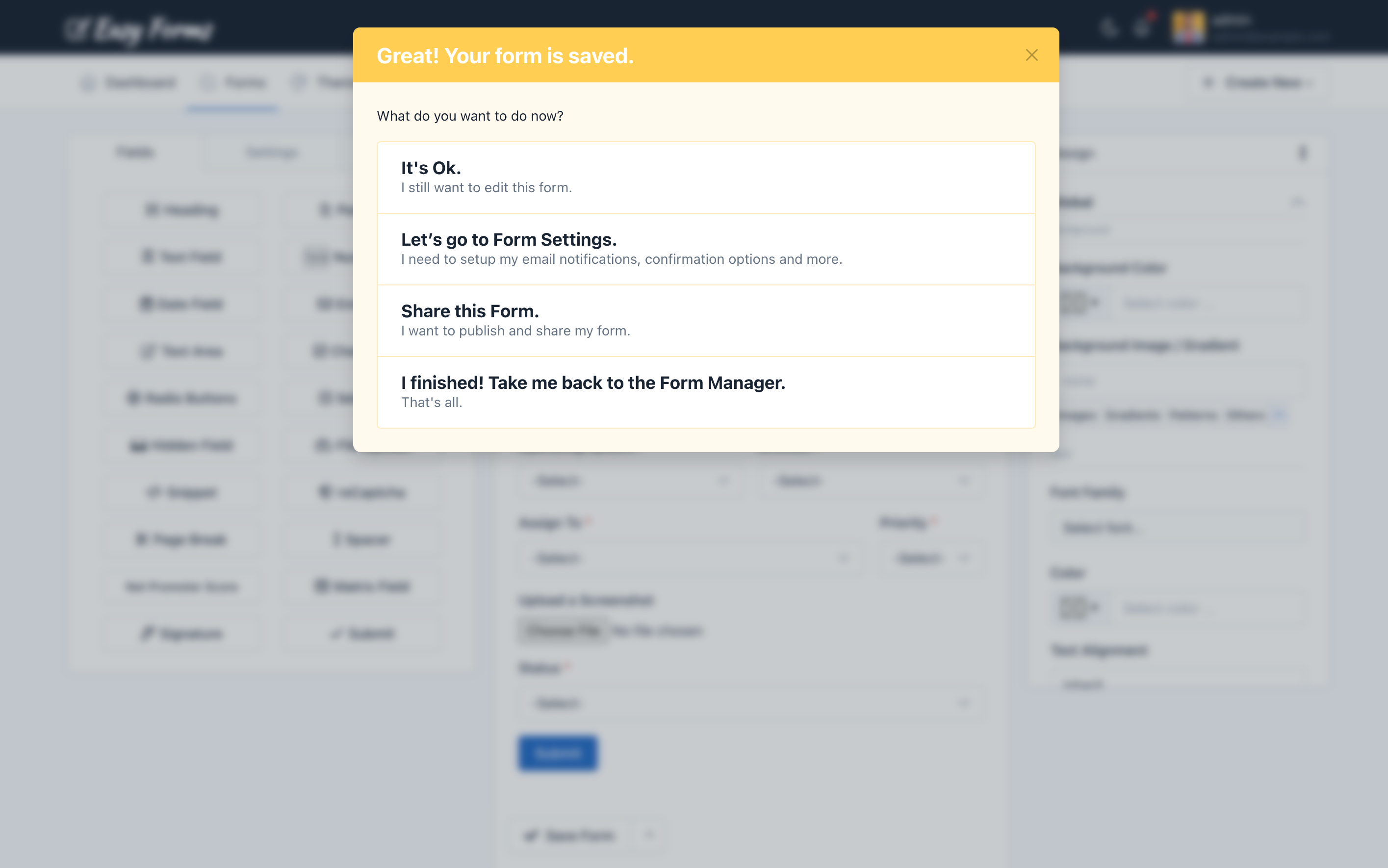 Form Manager Forms Easy Forms